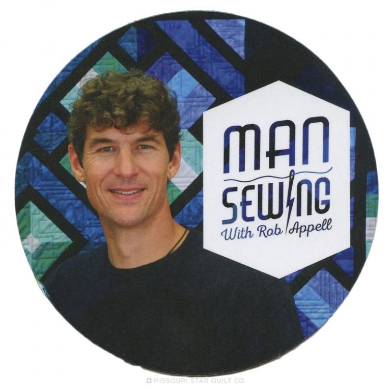 Man Sewing Magnet - Rob Appell with Quilt - Missouri Star Quilt Co ...