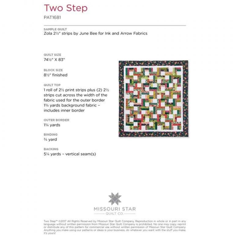 Two Step Quilt Pattern by Missouri Star - Missouri Star Quilt Co. Wholesale