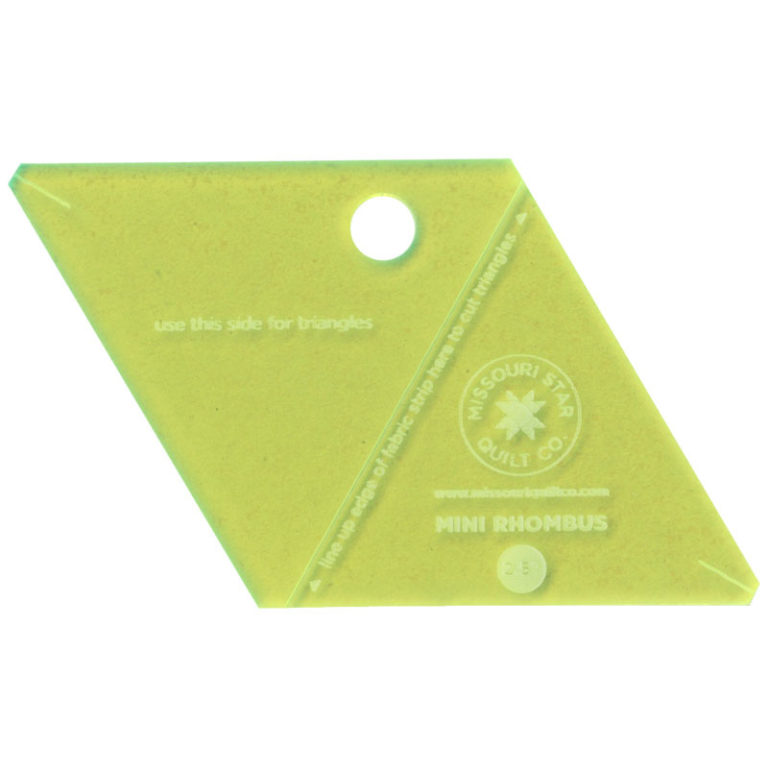 Missouri Star Mini Rhombus Template - Missouri Star Quilt Co. Wholesale